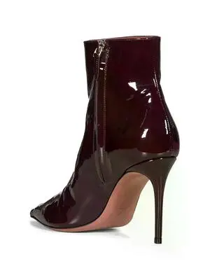 Paris Texas Vera Patent Leather Ankle Boots - Red