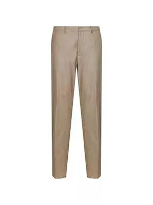 Etro Plain-coloured Wool Flannel Trousers