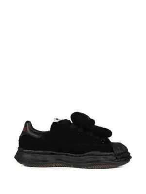 Mihara Yasuhiro X Pink House Blakey Og Sole Chenille Embroidey Low-top Sneaker - Black