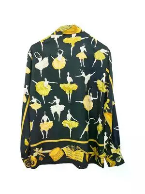 Hermès La Danse Ballerinas Silk Shirt