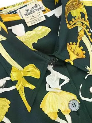 Hermès La Danse Ballerinas Silk Shirt
