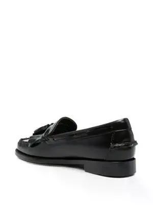 G.H.BASS Esther Kiltie Tassels Loafers - Black
