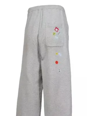 Mihara Yasuhiro Price-tag Sticker Printed Sweat Pants