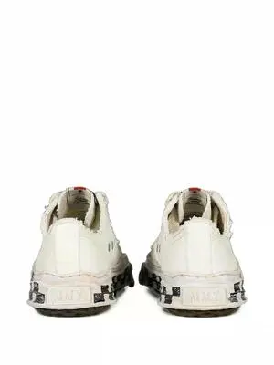 Mihara Yasuhiro Hank Og Graffiti Check Sole Canvas Low-top Sneakers