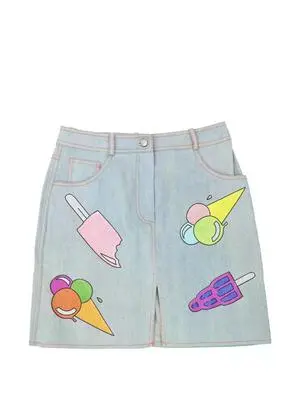 Dior 2004 Ice-cream-print Mini Skirt