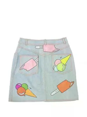 Dior 2004 Ice-cream-print Mini Skirt