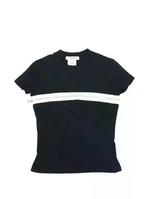 Dior 2001 Zip-detail Short-sleeve T-shirt - Black