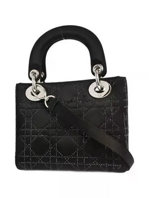 Dior Small Lady Cannage Tote Bag - Black