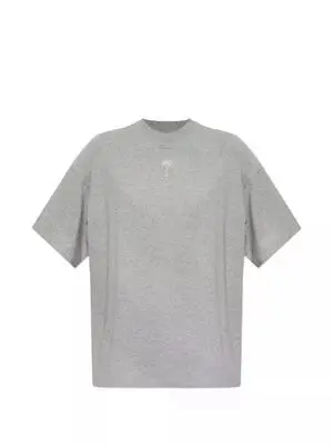Palm Angels Embroidered-logo T-shirt - Grey