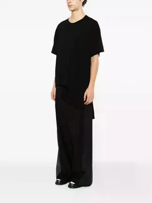 Yohji Yamamoto Asymmetric Draped T-shirt