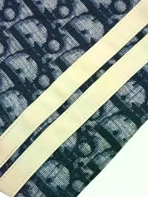 Dior 2003 Trotter-pattern Striped-sleeve T-shirt