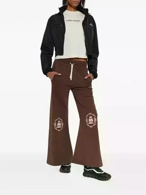 Palm Angels Logo-print Cropped T-shirt