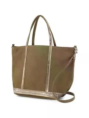 Vanessa Bruno Small Cabas Sequin-embellished Leather Tote Bag
