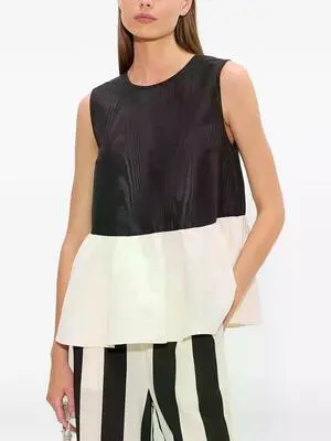 SIMONMILLER Iris Moire Peplum Top