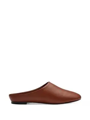 SIMONMILLER Riad Leather Slippers - Brown