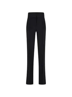 Elisabetta Franchi Technical Fabric Trousers - Black