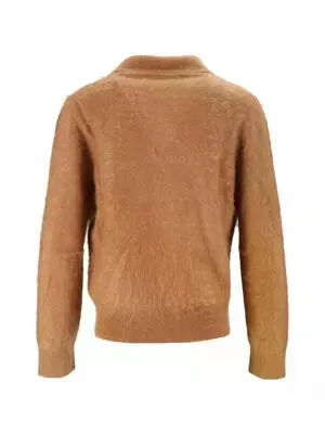 KANGRA Brushed-effect Shawl-collar Sweater