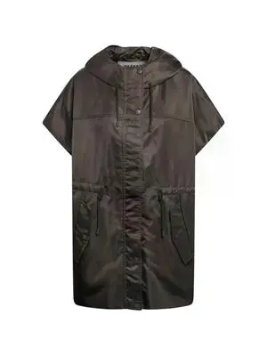 Max Mara Water-repellent Twill Padded Gilet Mud - Brown