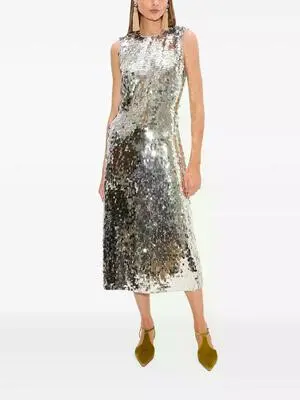 SIMONMILLER Baz Sequin-embellished Midi Dress