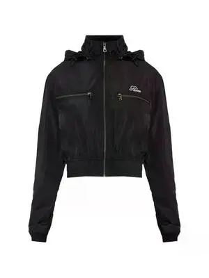 Palm Angels Hooded Logo-embroidered Jacket