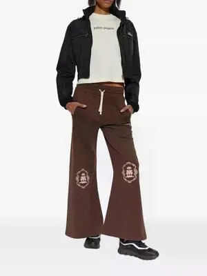 Palm Angels Hooded Logo-embroidered Jacket