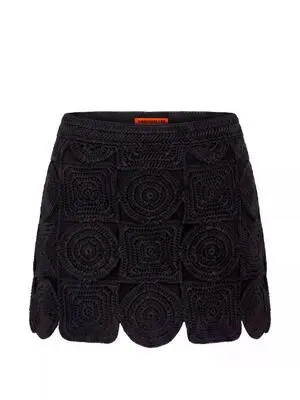 SIMONMILLER Beep Beep Crochet-knit Mini Skirt