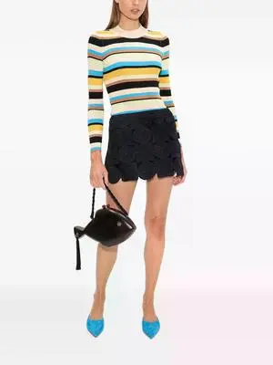 SIMONMILLER Beep Beep Crochet-knit Mini Skirt