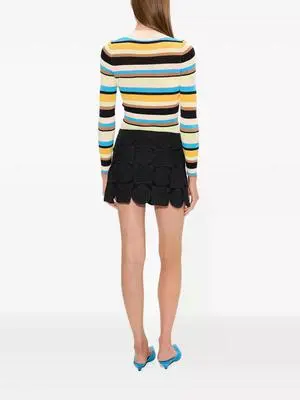 SIMONMILLER Beep Beep Crochet-knit Mini Skirt