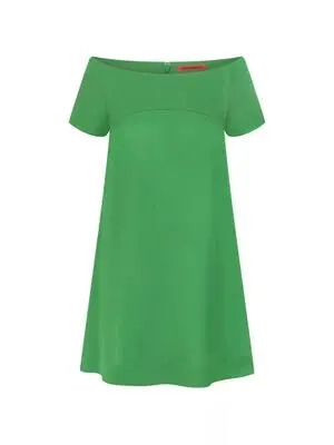 SIMONMILLER Taja Satin Mini Dress - Green
