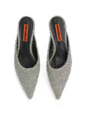 SIMONMILLER Tinsel Arrow Mules