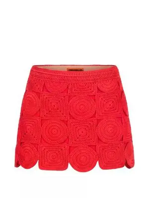 SIMONMILLER Beep Beep Crochet-knit Mini Skirt