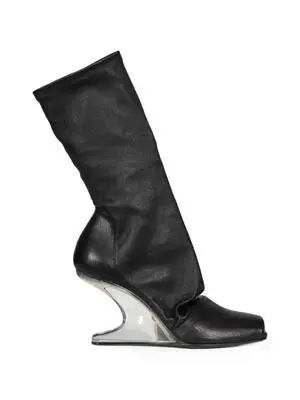 Rick Owens Cantilever Open-toe Wedge Boots