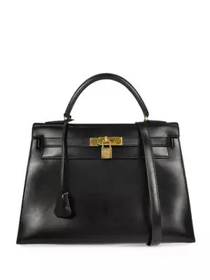 Hermès 1990 32 Kelly Sellier Tote Bag - Black