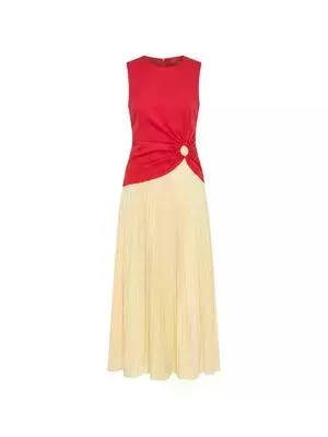 SIMONMILLER Cori Pleated Midi Dress