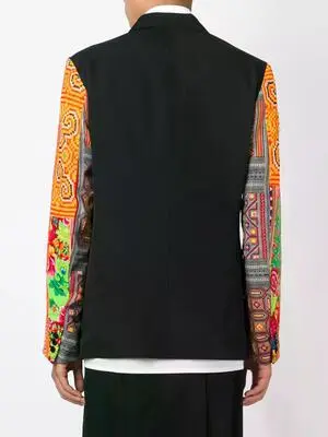 Yohji Yamamoto Contrast Sleeve Blazer