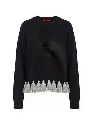 SIMONMILLER Roni Metallic-tassel Sweater - Black