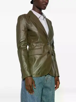 Tagliatore Leather Single-breasted Jacket