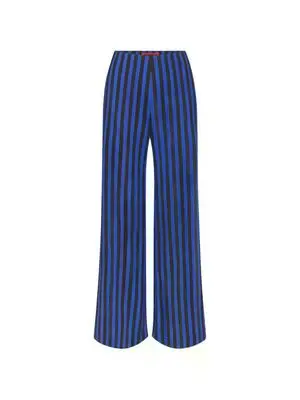 SIMONMILLER Pia Striped Poplin Trousers - Blue