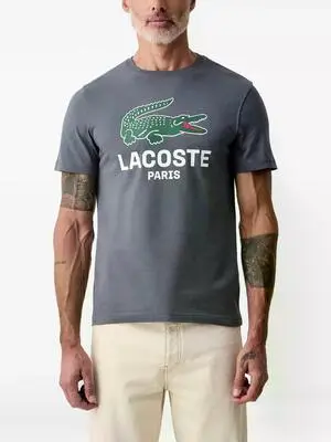 Lacoste Logo-print T-shirt - Grey