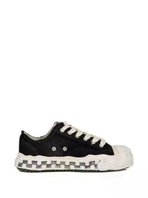 Mihara Yasuhiro Hank Og Graffiti-check Sole Canvas Low-top Sneakers