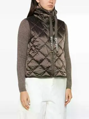 Max Mara Quilted Gilet - Brown