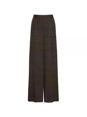 Max Mara Plaid-pattern Trousers