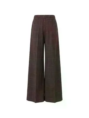 Max Mara Plaid-pattern Trousers