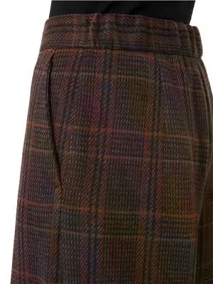 Max Mara Plaid-pattern Trousers