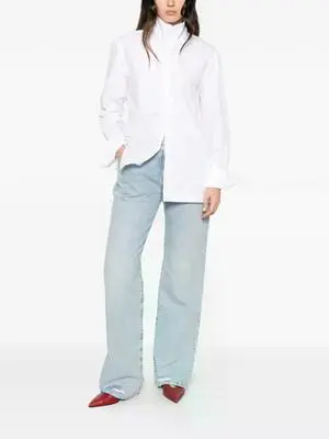 ICON DENIM LOS ANGELES Iris Distressed-hem Jeans