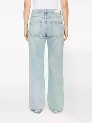 ICON DENIM LOS ANGELES Iris Distressed-hem Jeans