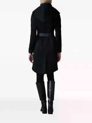 Mackage Shia-slb Belted Hooded Coat - Black