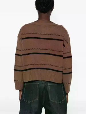 PENNYBLACK Horizontal-stripe Boat-neck Sweater