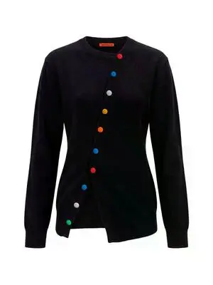 SIMONMILLER Ada Asymmetrical Cardigan - Black
