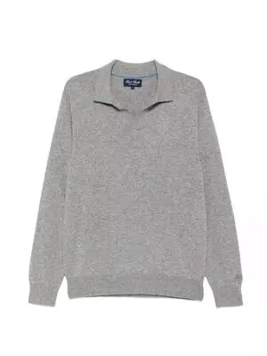 MC2 SAINT BARTH Cashmere Polo-collar Sweater